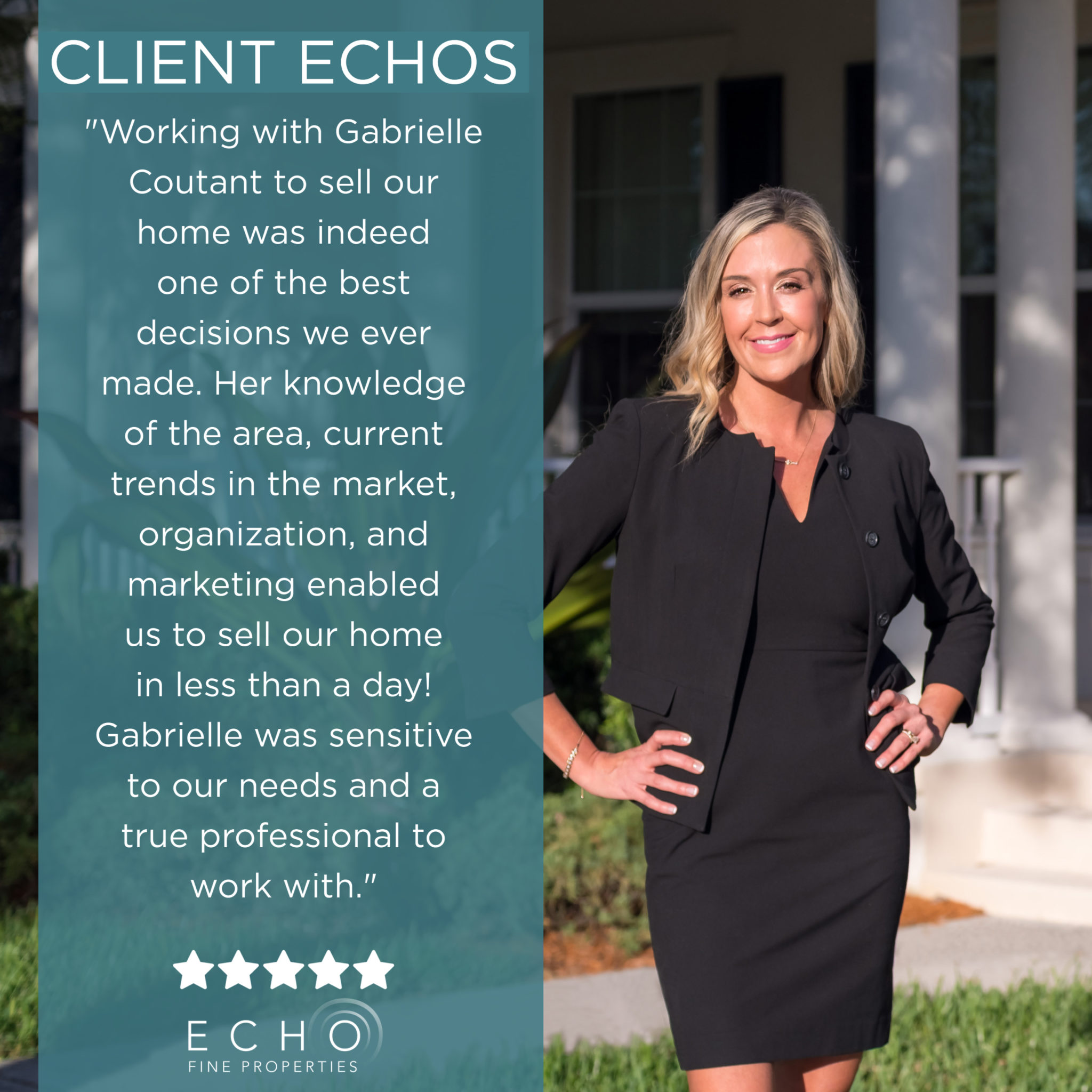 CONGRATS GABRIELLE! - Echo Fine Properties