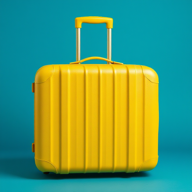 Bright Yellow Suitcase - Echo Fine Properties